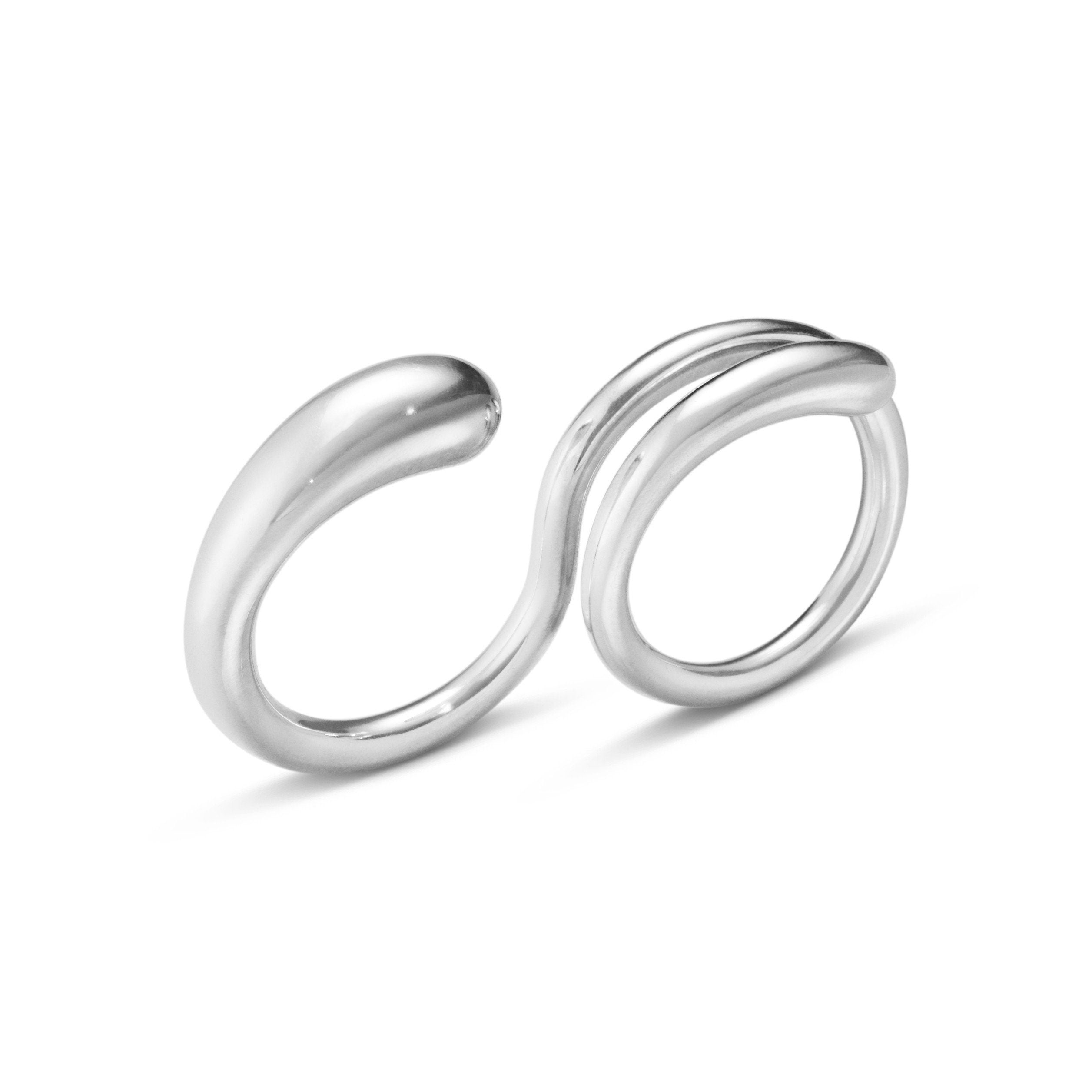 Mercy Sterling Silver Double Ring – DMR